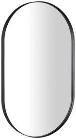Sapho, PUNO zrcadlo v kovovém rámu 50x85cm, černá mat
