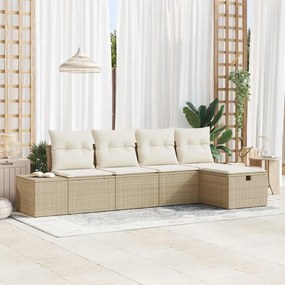 Set pohovek 5 ks polyratan 3360692