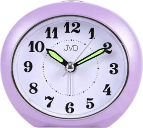 JVD Netikající tichý ručkový budík s osvětlením s plynulým chodem JVD SRP803.2