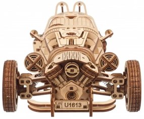 Ugears 3D dřevěné mechanické puzzle Tříkolka UGR-S