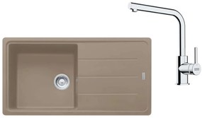 Franke - Kuchyňský set G264KA, fragranitový dřez BFG 611 a baterie FS 3230.031, kašmír/chrom 114.0700.739