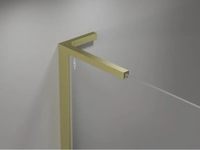 Mexen Mist-H L Duo, 2-křídlý ​​sprchový kout 100 x 100 cm, čiré sklo, zlatý matný profil, 8A5L-100L-100P-55-00