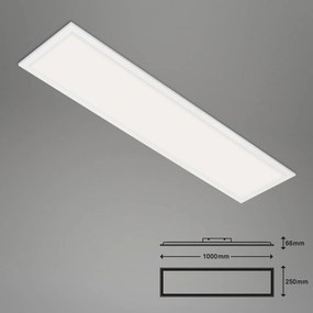 LED stropní svítidlo Piatto S stmívatelné CCT bílé 100x25cm