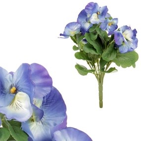 Květina umělá. Maceška, barva modrá - KT7190