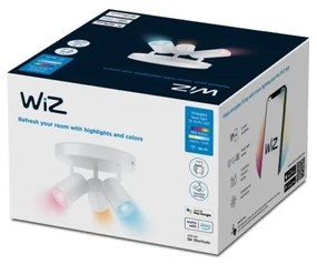WiZ - LED RGBW Stmívatelné bodové svítidlo IMAGEO 3xGU10/4,9W/230V bílá Wi-Fi
