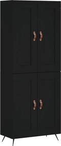 vidaXL Skříň highboard 69,5 x 34 x 180 cm kompozitní dřevo [3199658] Barva: Bílá