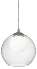 Ideal Lux Závěsné svítidlo NEMO SP1 ø 20 cm, v. max. 233 cm Barva: Chrom