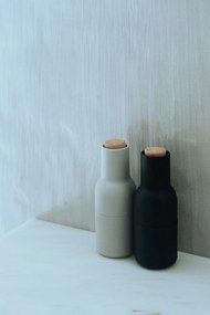 Audo Copenhagen Mlýnek na sůl a pepř Bottle Ash/Carbon Beech - set 2 ks, šedá barva, černá barva, dřevo, plast