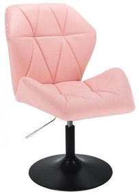LuxuryForm Židle MILANO MAX na černém talíři - růžová