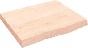 Koupelnová deska 60x50x(2-6) cm neošetřené masivní dřevo 3156013