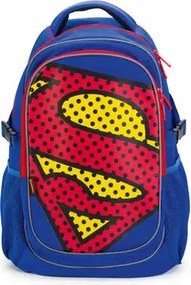 Presco Group Školní batoh s pončem Superman – POP / 46.5x32x17 cm / vh