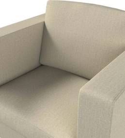 Potah na křesko IKEA Karlanda, krátký barva béžová látka pletený vzor