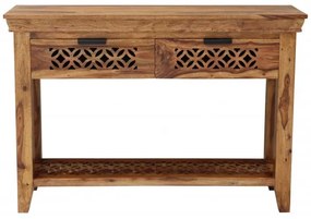 Indický nábytek - Konzolový stůl Mira 110x76x35 z indického masivu palisandr Super natural