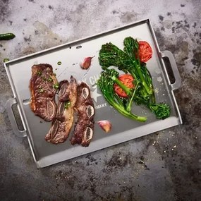 SteakChamp Grilovací nerez deska-plancha 38x28cm