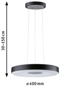 Paulmann LED Designové závěsné svítidlo Puric Pane 22W, 3-Step-Dim