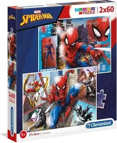 Clementoni 21608 Puzzle Spiderman: Do akce 2x60 dílků / od 5 let