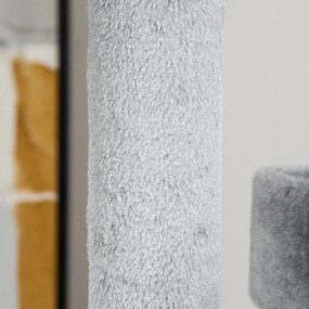 Strom pro kočky PawHut 48x48x107 cm s odnímatelným feltovým hnízdem, hammockem, plyšovými postelemi, více platformami, sisalovými sloupky a hračkami …
