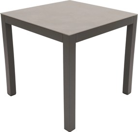 Doppler MADRI - zahradní hliníkový stůl 80x80 cm, mocca