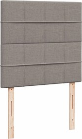 Box spring postel s matrací taupe 80x200 cm textil 3292619