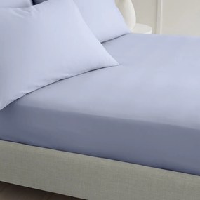 Napínací prostěradlo z bavlněného perkálu v levandulové barvě 135x190 cm Cotton Percale – Bianca