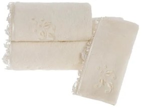 Soft Cotton Luxusní ručník NAKKAS 50x100 cm Bílá, 580 gr / m², Česaná prémiová bavlna 100%