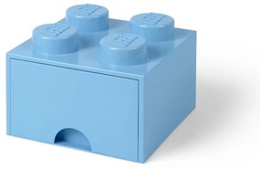 Světle modrý úložný box čtverec LEGO®