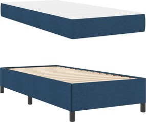 Postel s boxspringem Modrá 80 x 200 cm textil 3398821