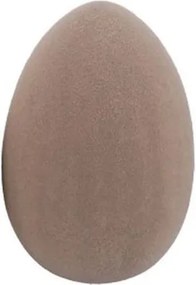 Hnědé gigantické velikonoční vejce Egg Easter Flock XL - Ø 38*53 cm