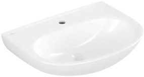 Villeroy & Boch O.novo - Umyvadlo 55x44 cm, bez přepadu, otvor pro baterii, alpská bílá 4A405601