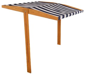 Stříška pro dětské dřevěné pískoviště Baby Mix 120x120 cm modro-bílá