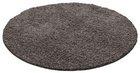 Ayyildiz koberce Kusový koberec Life Shaggy 1500 taupe kruh ROZMĚR: 120x120 (průměr) kruh