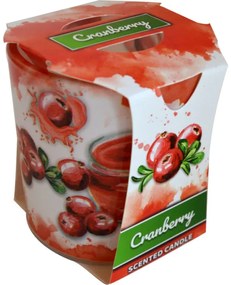 PROHOME - Svíčka ve skle Cranberry