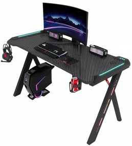 Herní stůl BG03 černý 120 cm