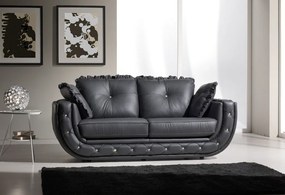 POLYFORMITALIA Luxusní sedačka CRYSTAL Provedení: 2-místná MAXI, Vzorník kůží: Spessorato D730 grigio
