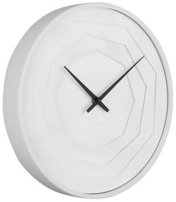 OnaDnes -20% Time for home Bílé nástěnné hodiny Vagues 30 cm