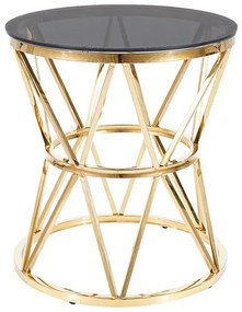 Konferenční stolek Carroll (sklo + zlatá). 1050043