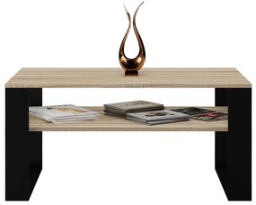 Moderní konferenční stolek 1P dub sonoma/černý