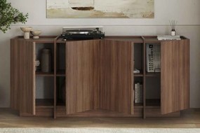 Designová komoda Radegund 180 cm vzor ořech