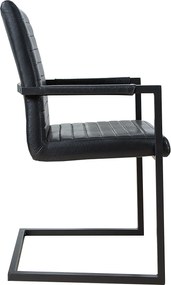 Židle Iper, černá, černý rám