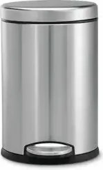 Simplehuman Pedálový odpadkový koš  – 4.5 l / kulatý / matná ocel / FP