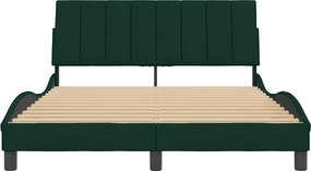 Rám postele bez matrace Hanko tmavě zelená 120 x 200 cm samet 3207840