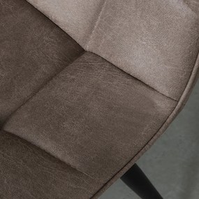 LABEL51 Jídelní židle BISTRO mikro semiš taupe