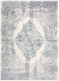 Dywany Łuszczów Kusový koberec Core W7161 Vintage rosette blue/cream and grey ROZMĚR: 160x220