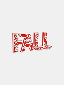 Sinsay - Stojící dekorace ve tvaru nápisu Fall - oranžová