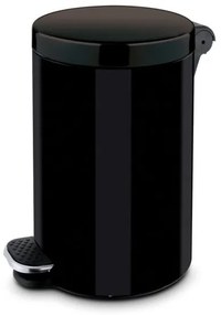 Alda Nášlapný odpadkový koš, 3 L, lakovaný černý