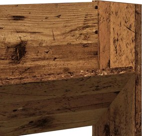 botník, závěsný, 2 patra, kompozitní dřevo, 60x80x18 cm, staré dřevo, Dekorino BB20260032