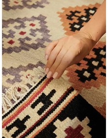Červený oboustranný ručně tkaný vlněný koberec 200x290 cm Kamal Kian – Nouristan