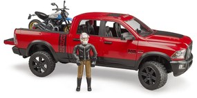 Bruder Terénní auto RAM s motocyklem