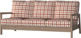 Potah na pohovku IKEA  Lillberg 3-místná nerozkládací barva červená látka vzorované