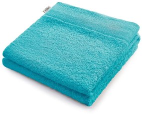 Bavlněný ručník AmeliaHome AMARI tyrkysový, velikost 30x50